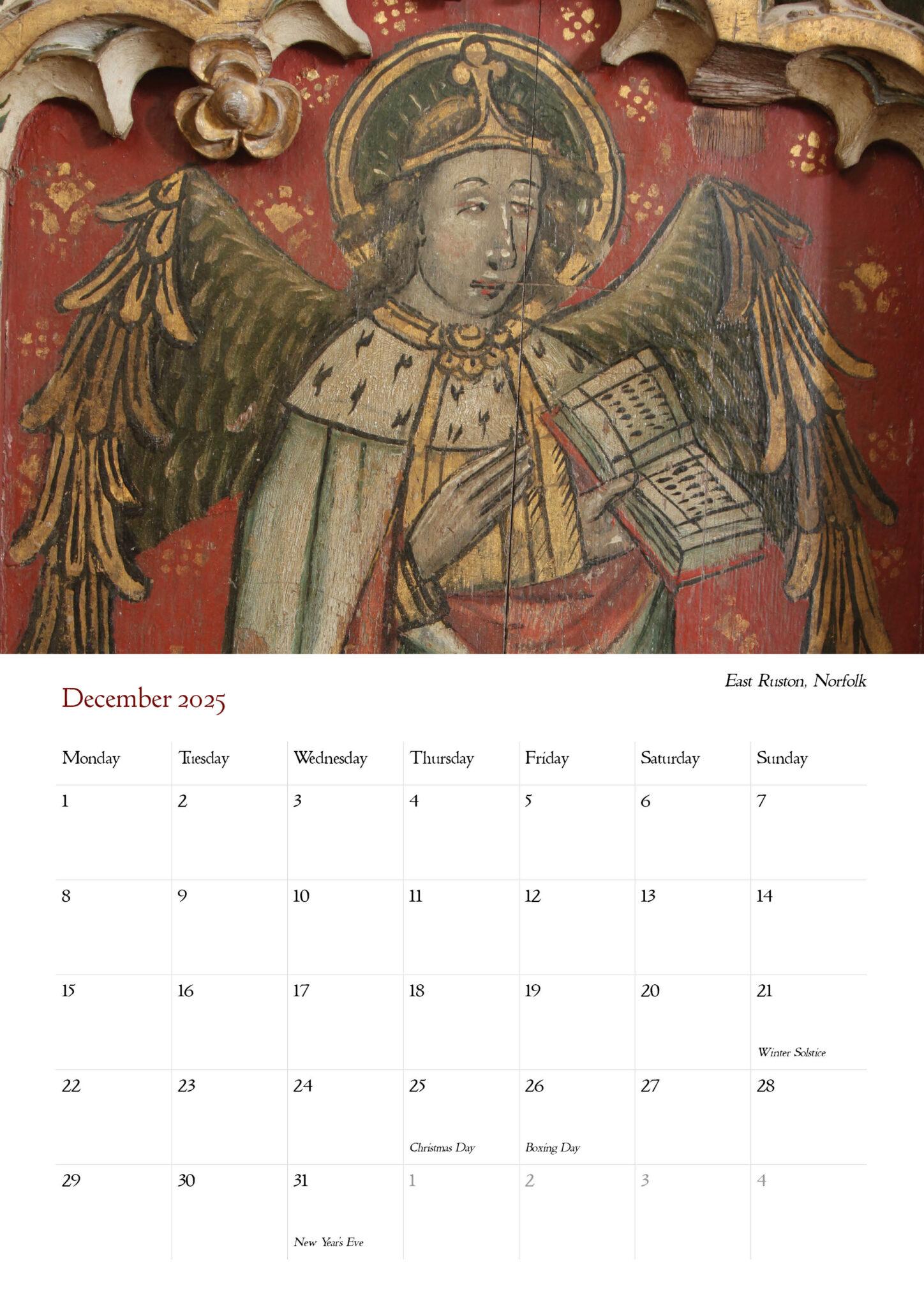 2025 Antiquary Calendar: Medieval Angels