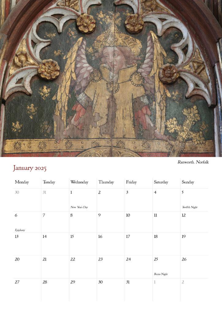 2025 Antiquary Calendar: Medieval Angels
