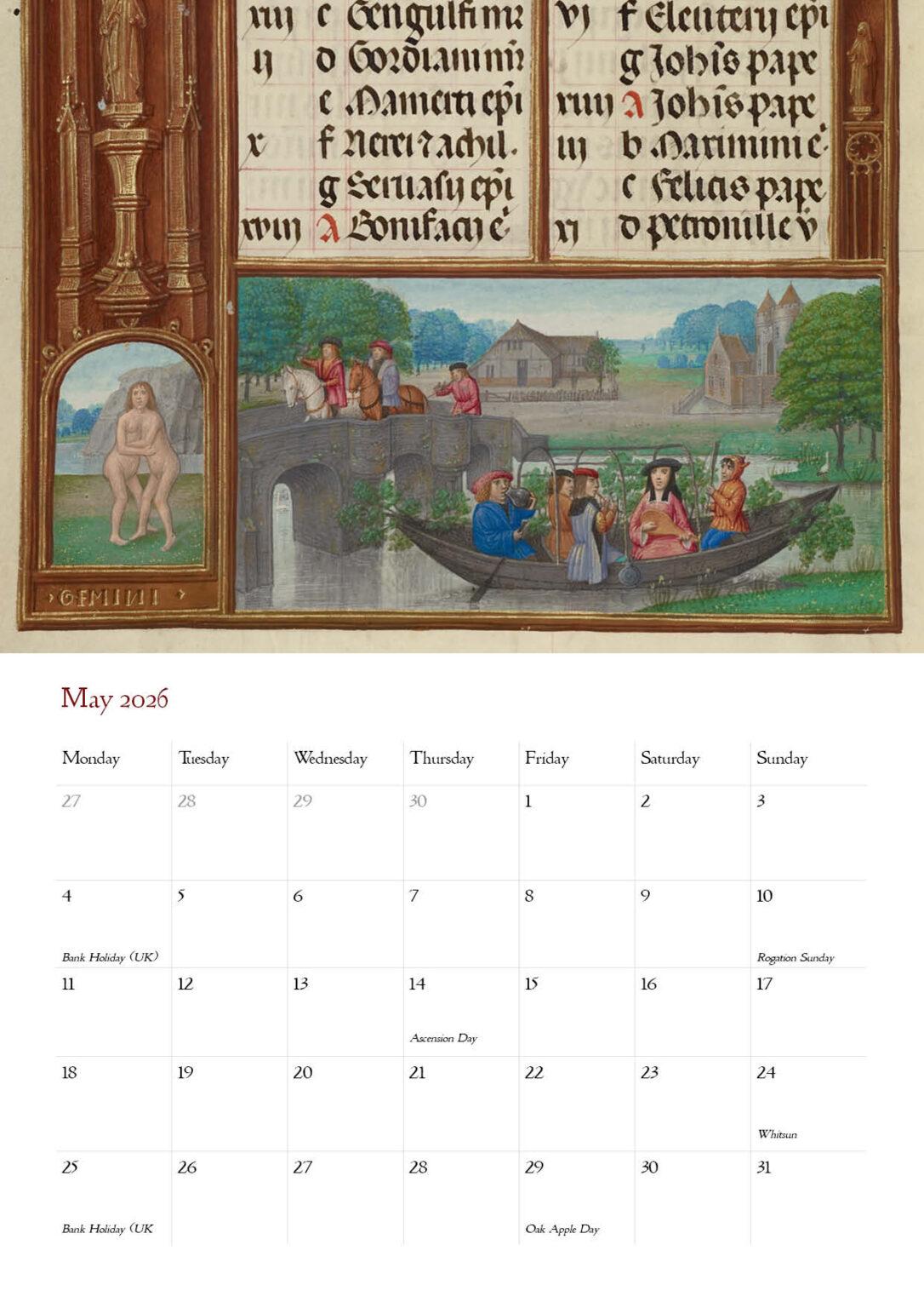 2026 Antiquary Calendar: The Medieval Year
